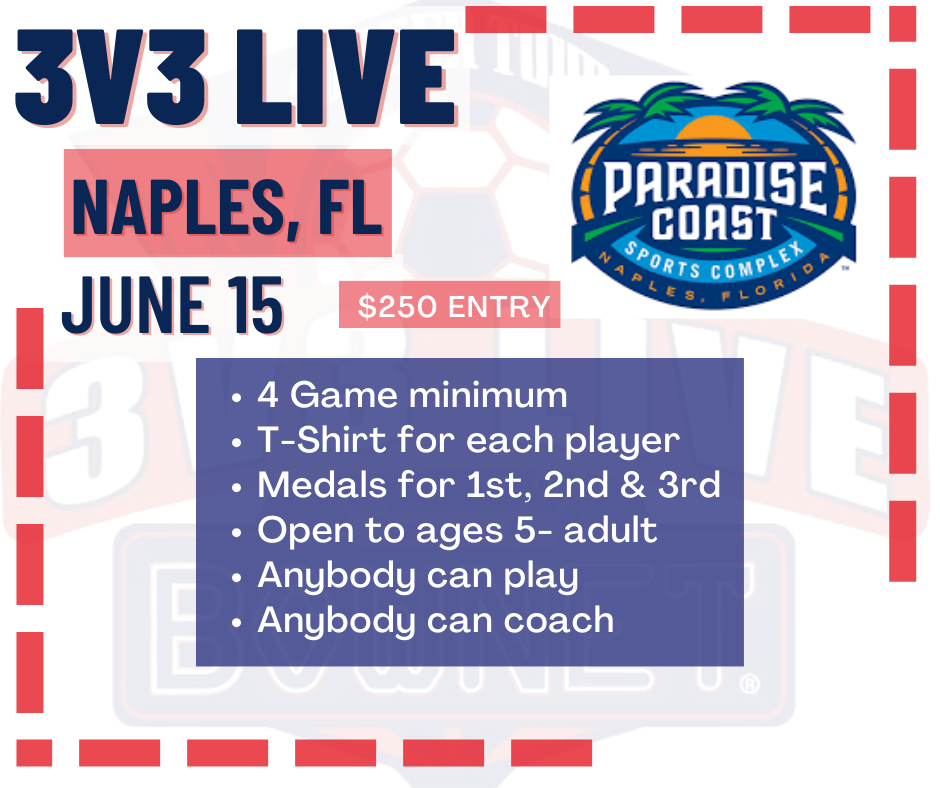 3v3 Live Soccer Tournament - Paradise Coast Sports Complex